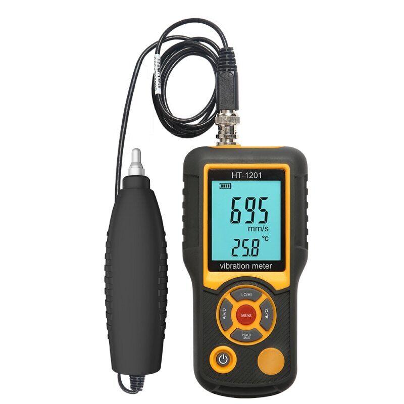 HT-1201 Portable Vibration Meter Test Digital Vibrometer Analyzer 0.01 ...